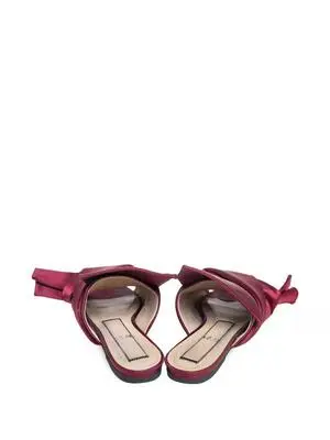 N°21 Satin Bow-detail Sandals - Red