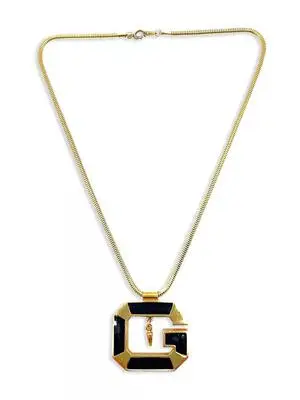 Givenchy 1980s G-pendant Necklace - Gold