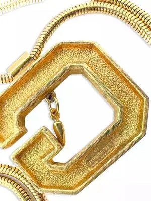 Givenchy 1980s G-pendant Necklace