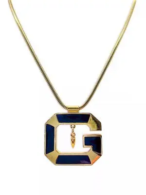 Givenchy 1980s G-pendant Necklace