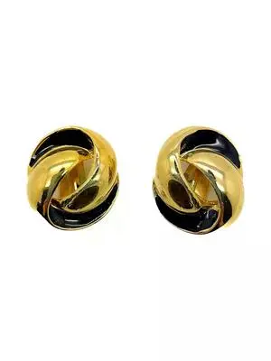 JENNIFER GIBSON JEWELLERY 1980s Knot Clip-On Earrings