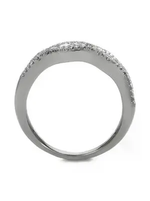 LB EXCLUSIVE 18k White Gold Diamond Wedding Band
