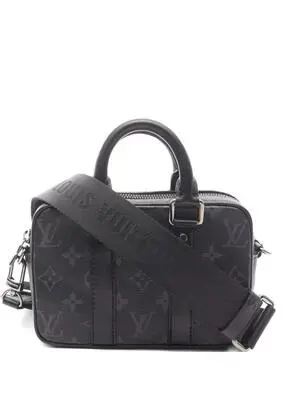 LOUIS VUITTON Nano Monogram Handbag - Black