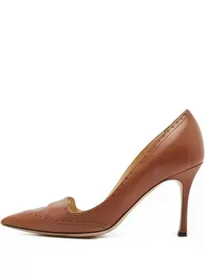 Manolo Blahnik 110mm Pointed-toe Perforated Pumps