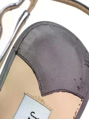 JIMMY CHOO 105mm Lace Slingback Sandals