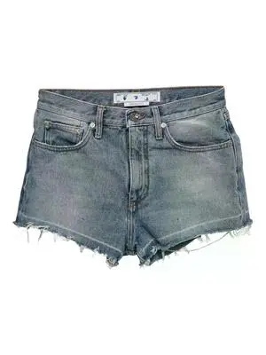 Off-White Pre-owned Distressed Denim Shorts