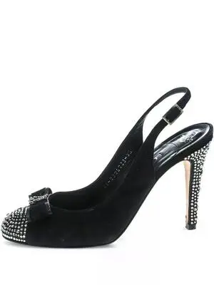 GINA 100mm Crystal-embellished Pumps