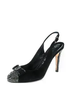 GINA 100mm Crystal-embellished Pumps