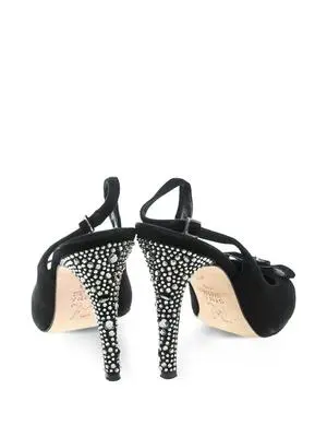 GINA 100mm Crystal-embellished Pumps