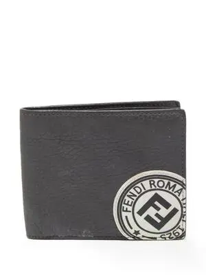 Fendi Logo-print Wallet - Grey