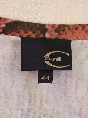 Just Cavalli Python-print V-neck Top