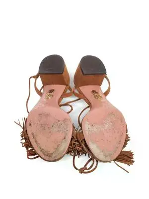 AQUAZZURA 55mm Wild Thing Sandals - Brown