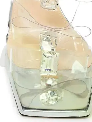 Mach & Mach 90mm Clear-straps Sandals