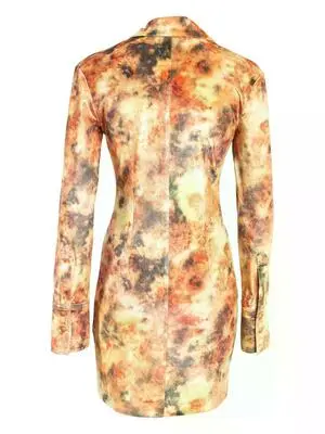 Nanushka Velvet Tie-dye Dress