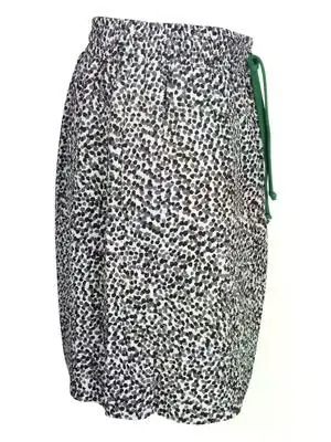 Celine Polka-dot Drawstring Mini Skirt