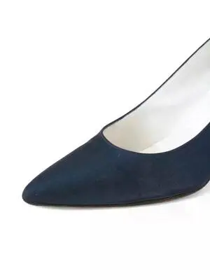 GARLANDO 80mm Pointed-toe Satin Pumps