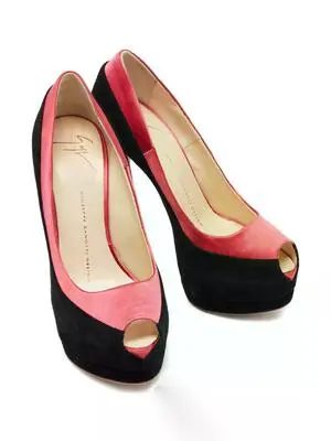 GIUSEPPE ZANOTTI 140mm Peep-toe Platform Pumps - Black