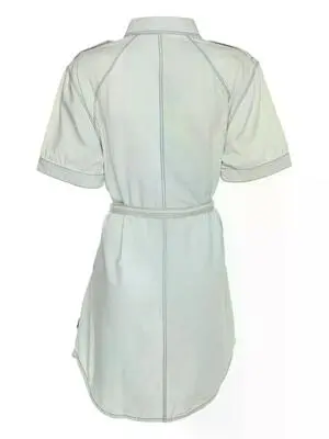 Burberry Belted Cotton Dress