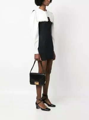 Celine 1970s Carriage-plaque Shoulder Bag