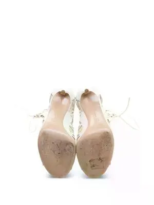 GIANVITO ROSSI 105mm Cut-out Heeled Sandals