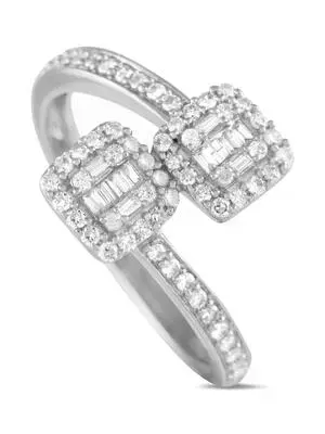 LB EXCLUSIVE 14k Gold Diamond Bypass Ring