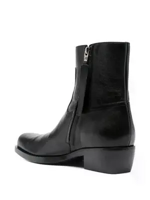 Versace 50mm Leather Ankle Boots