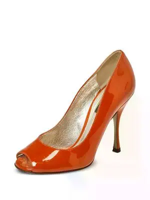 Dolce & Gabbana Patent Leather Peep-toe Pumps