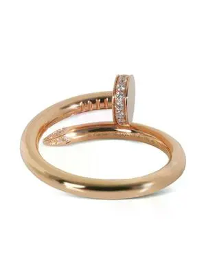 CARTIER 18k Rose Gold Diamond Ring