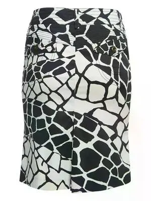 Roberto Cavalli Printed Midi Skirt