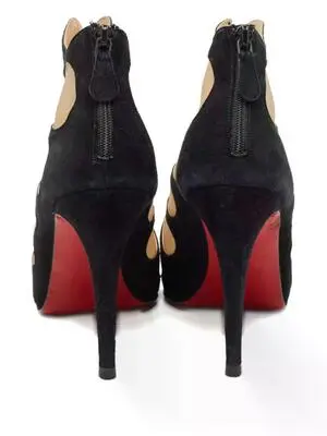 CHRISTIAN LOUBOUTIN 115mm Suede And Mesh Boots