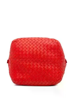Bottega Veneta Nappa Intrecciato Cube Shoulder Bag - Red
