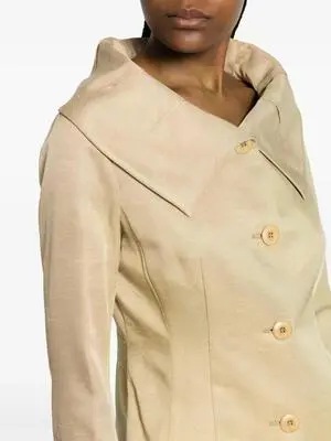 Valentino Garavani 1990s Wide-collar Satin Jacket