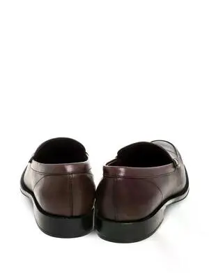 TOD'S Vintage Leather Penny Loafers - Brown
