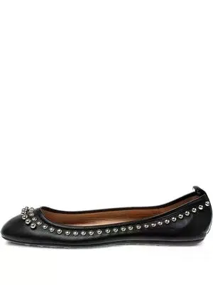 TOD'S Stud-detail Leather Ballet Flats