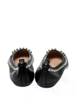 TOD'S Stud-detail Leather Ballet Flats