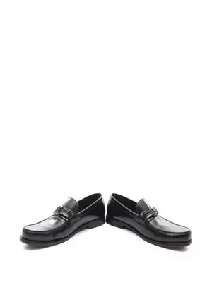 LOUIS VUITTON Monogram Leather Loafers