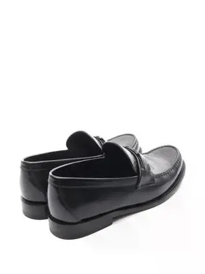 LOUIS VUITTON Monogram Leather Loafers