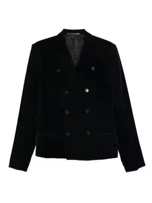 Gianfranco Ferre 1990s Double-breasted Velvet Blazer