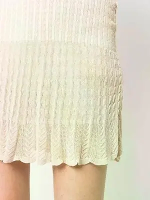 Alaïa 1990s Cable Knit Miniskirt