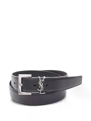 Saint Laurent 2020s Cassandre Belt - Black
