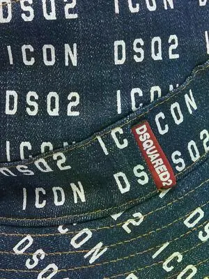 Dsquared2 Logo Print Denim Hat