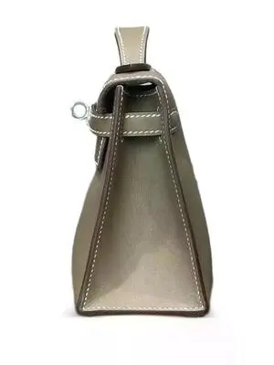 Hermès Kelly Pochette Swift Palladium-hardware Clutch - Brown