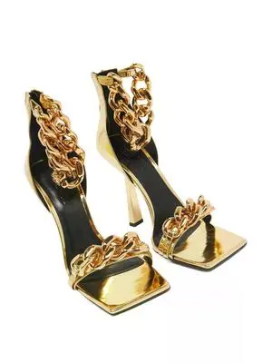 Versace Chain-detail Heeled Sandals