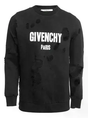 Givenchy 2023 Distressed Cotton Sweatshirt
