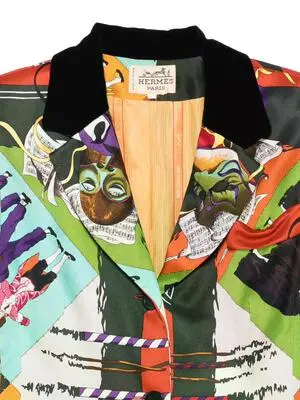 Hermès 1990s Silk Blazer