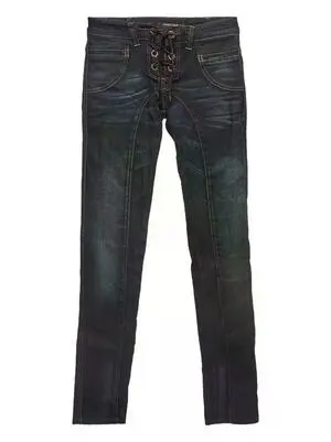 Roberto Cavalli Lace-up Jeans