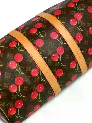 LOUIS VUITTON Monogram Cherry Keepall 45 Duffle Handbag - Brown