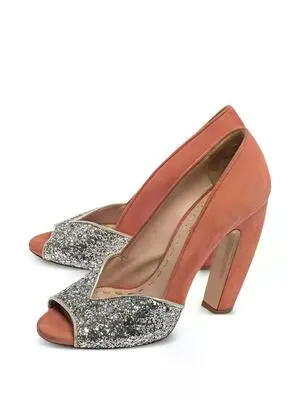 Miu Miu 105mm Glitter-detailing Pumps