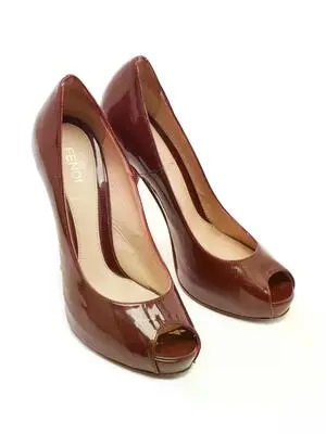 Fendi Patent-finish Stiletto Pumps