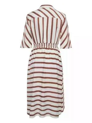 Maje Stripe-pattern Midi Dress